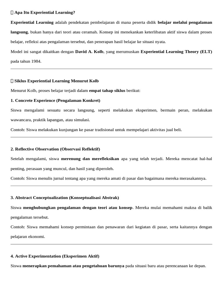 Apa Itu Experiential Learning Pdf