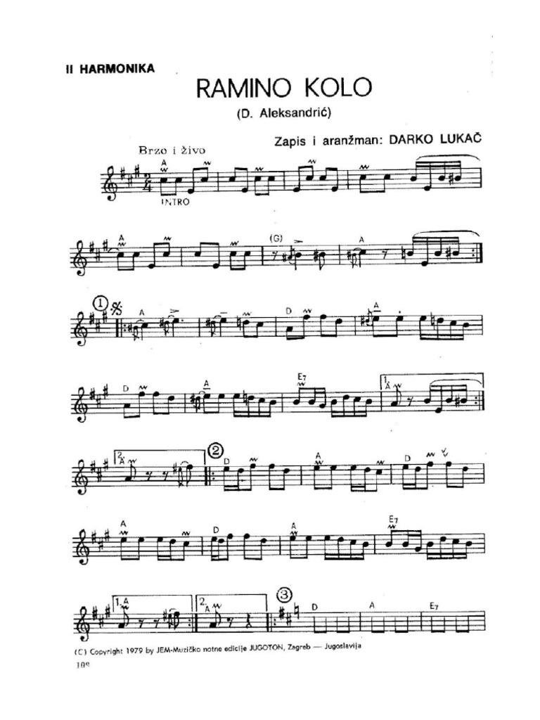Ramino Kolo II Harmonika | PDF