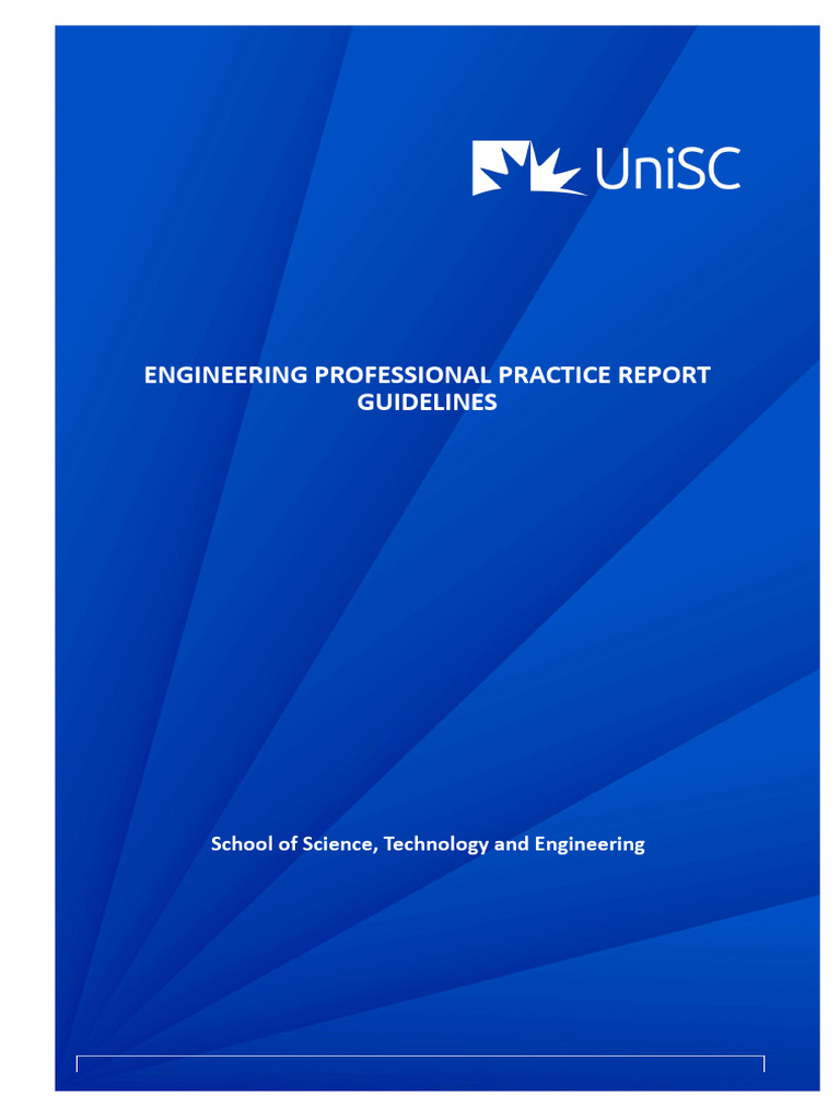 UniSC Engineering Professional Practice (Work Experience) Report ...