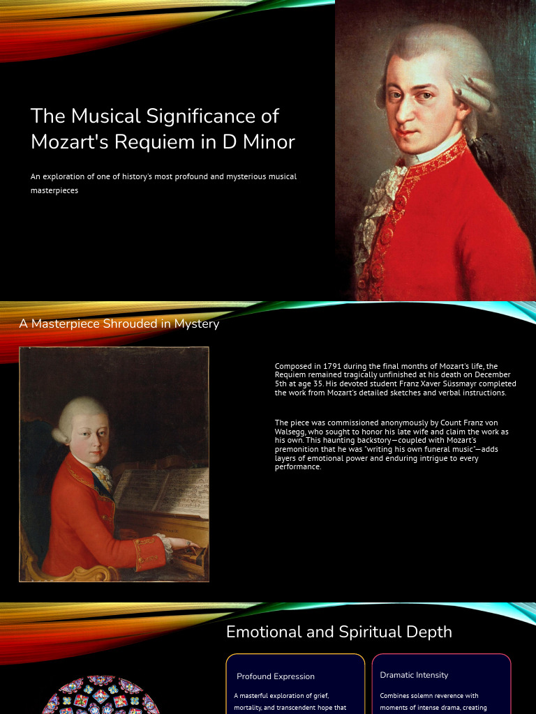 Mozart's Requiem: A Masterpiece Explored | PDF | Choral Music ...