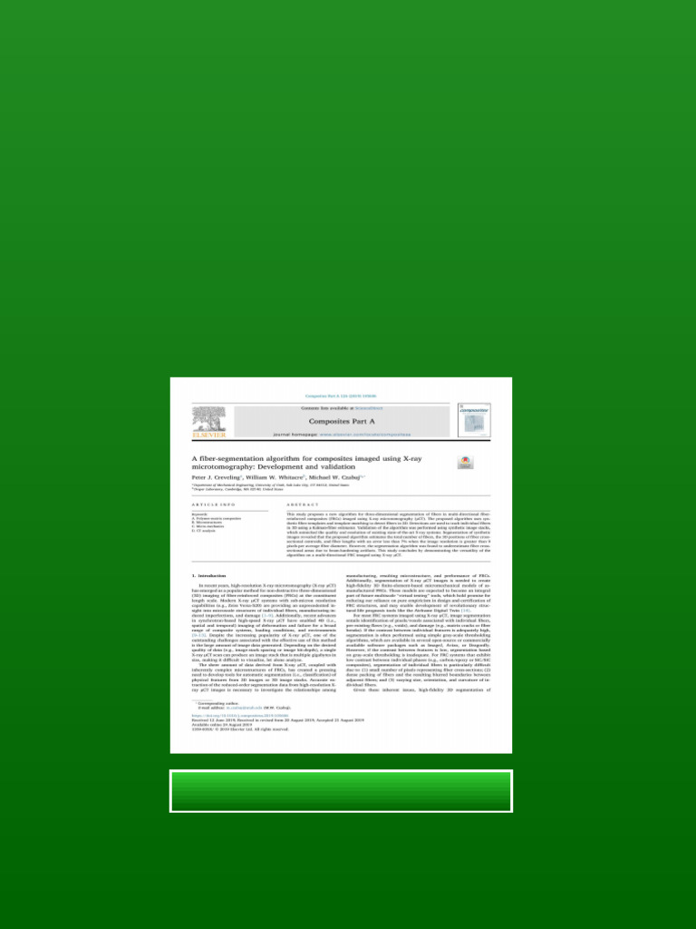 A Fibersegmentation Algorithm For Composites Imaged Using Xray ...