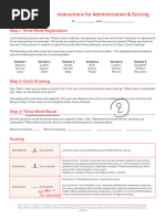 Mini-Cog Test Administration & Scoring Guide | PDF | Behavioural ...