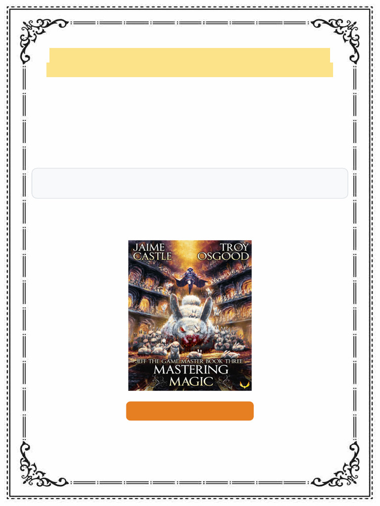 Mastering Magic: An Epic LitRPG Series (Jeff the Game Master Book 3 ...