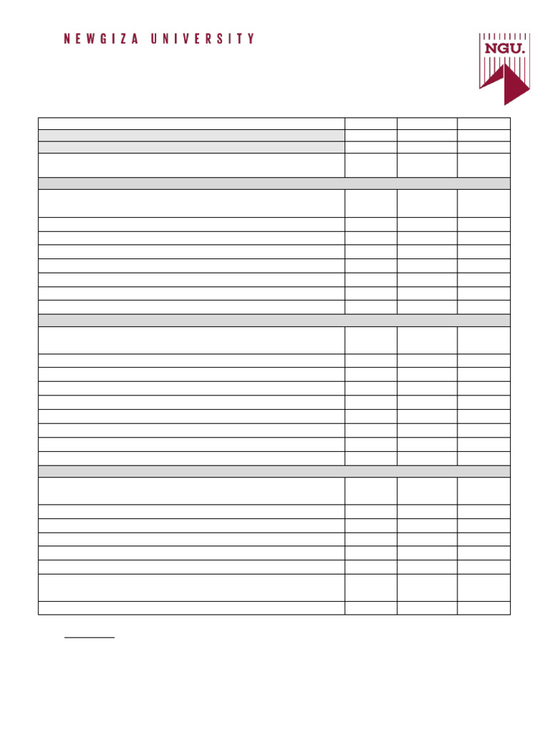 COHORT 3 - Portfolio Checklist For Year 3 and 4 2020-2021-Final Submission | PDF