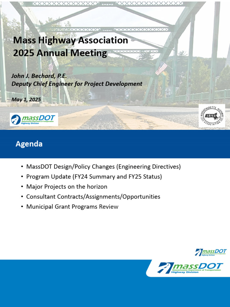 MassDOT Update | PDF | Pedestrian | Transport