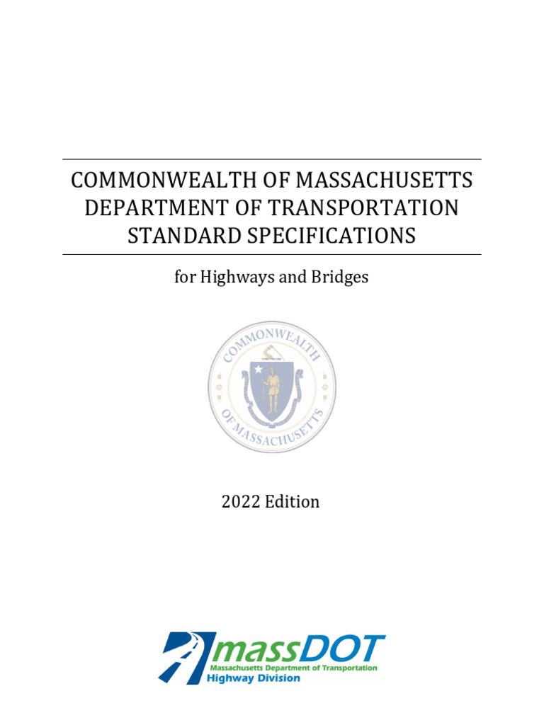 Dot-Hwy 2022 Standard Specifications | PDF | Pascal (Unit) | Road Surface