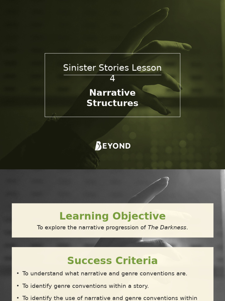 Sinster Stories L4 PowerPoint | PDF | Narrative
