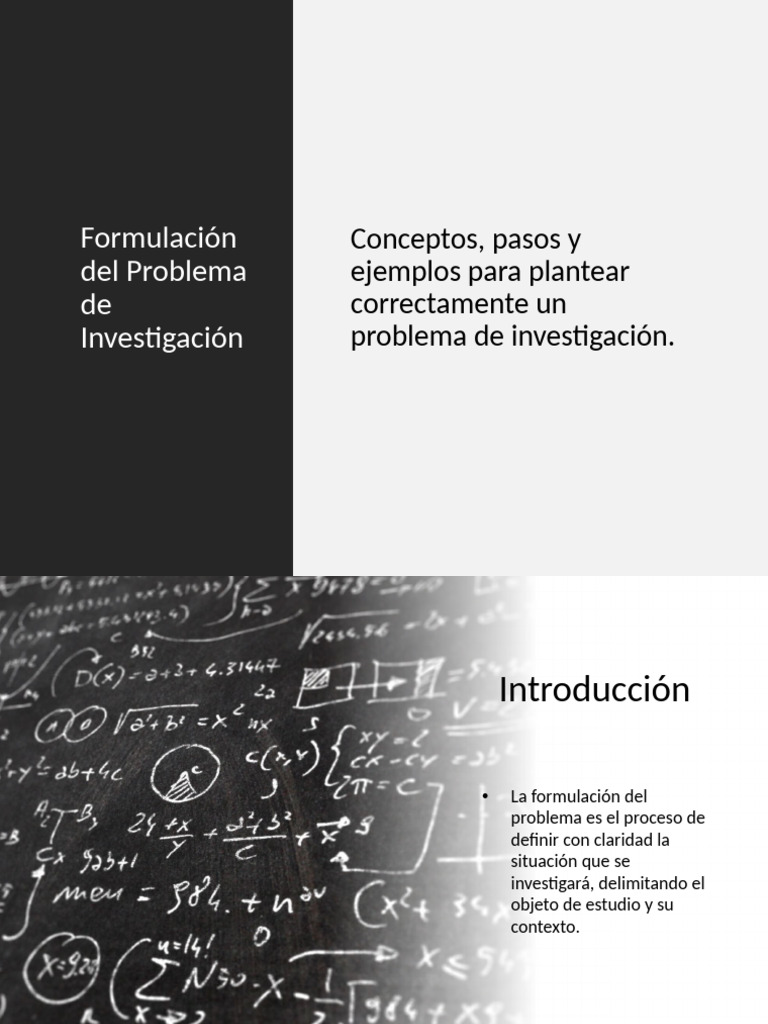 Formulacion Del Problema Investigacion | PDF | Hipótesis | Cognición