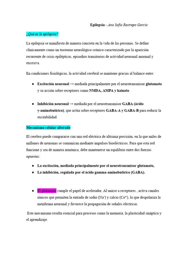 Mecanismos de la Epilepsia y Tratamientos | PDF | Neurona | Canal de iones