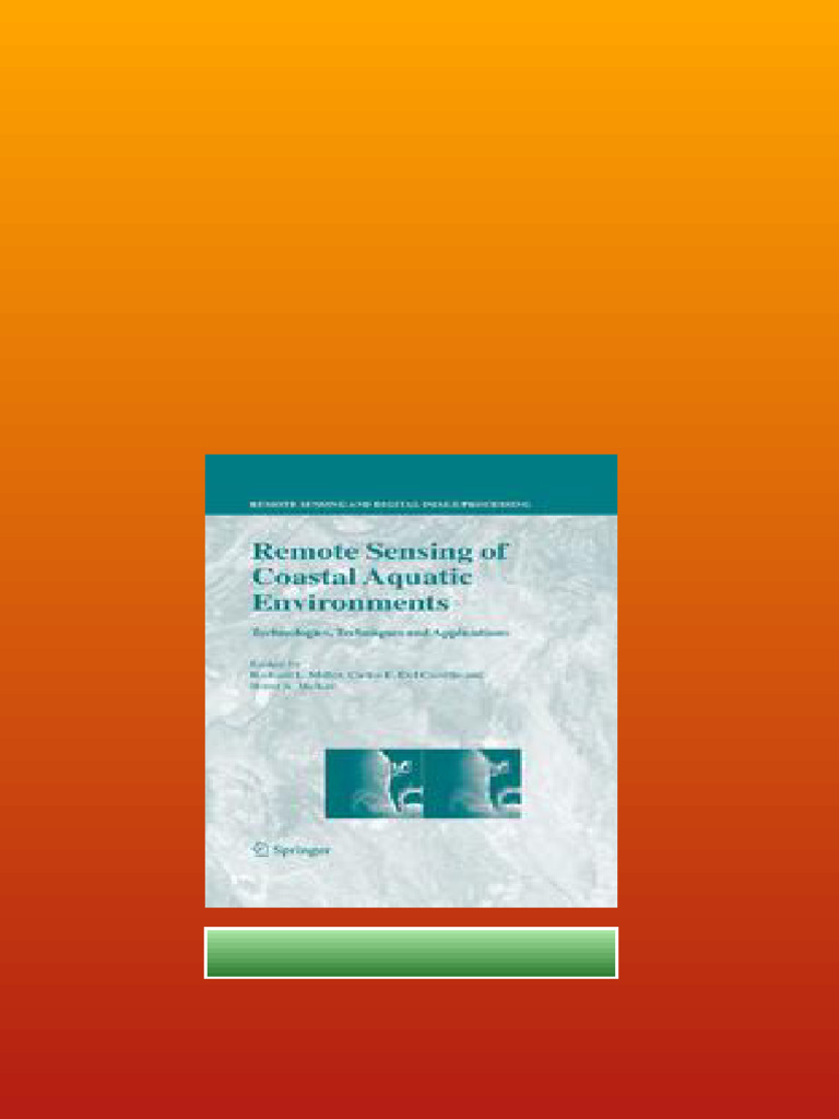 Remote Sensing Of Coastal Aquatic Environments Technologies Techniques ...