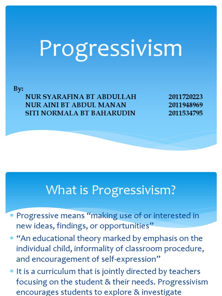 Progressivism 03-07 | PDF | John Dewey | Philosophy Of Education