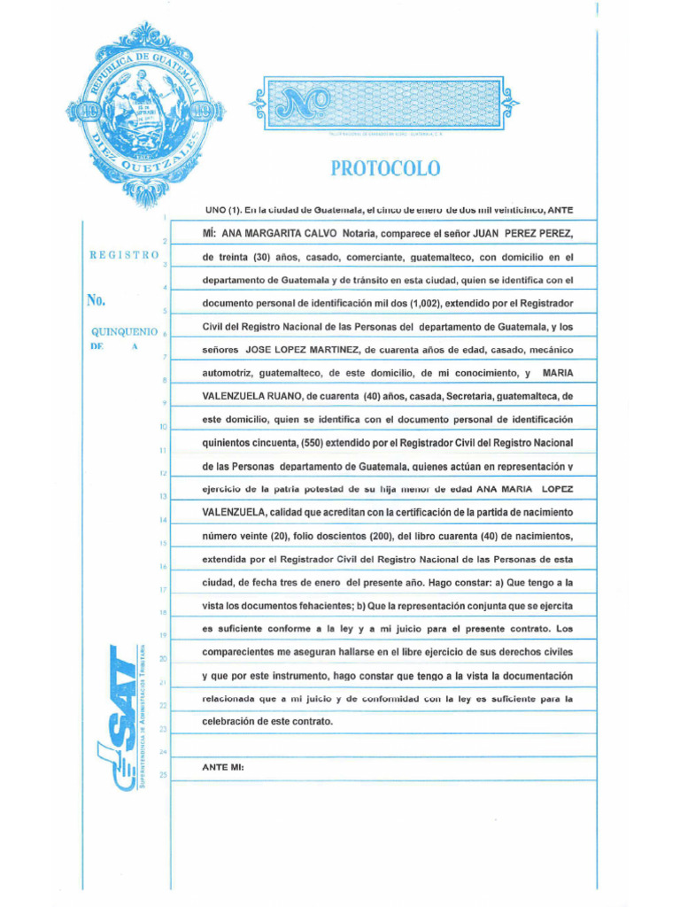 Escritura y Avisos Ana Calvo | PDF