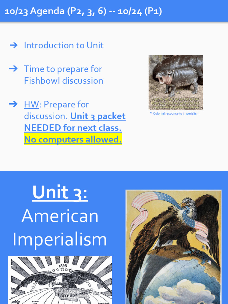 Unit 3 - Imperialism (2025) | PDF | Hawaii | Cuba