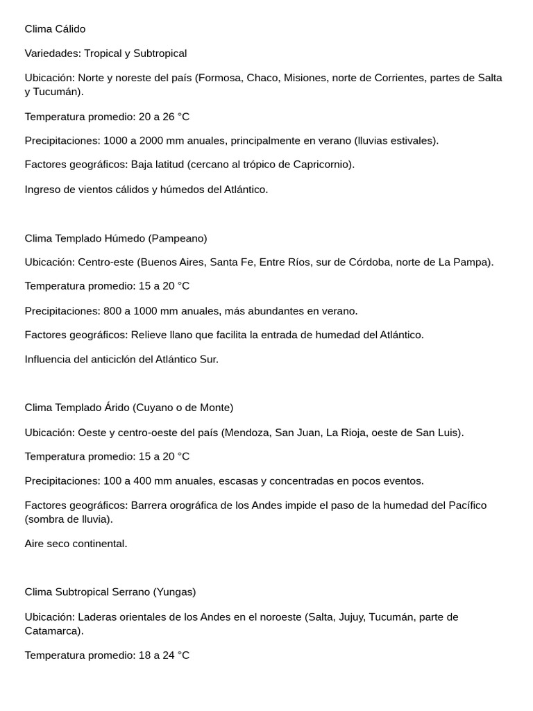 Clima Cálido - 20251020 - 232717 - 0000 | PDF | Clima | Andes