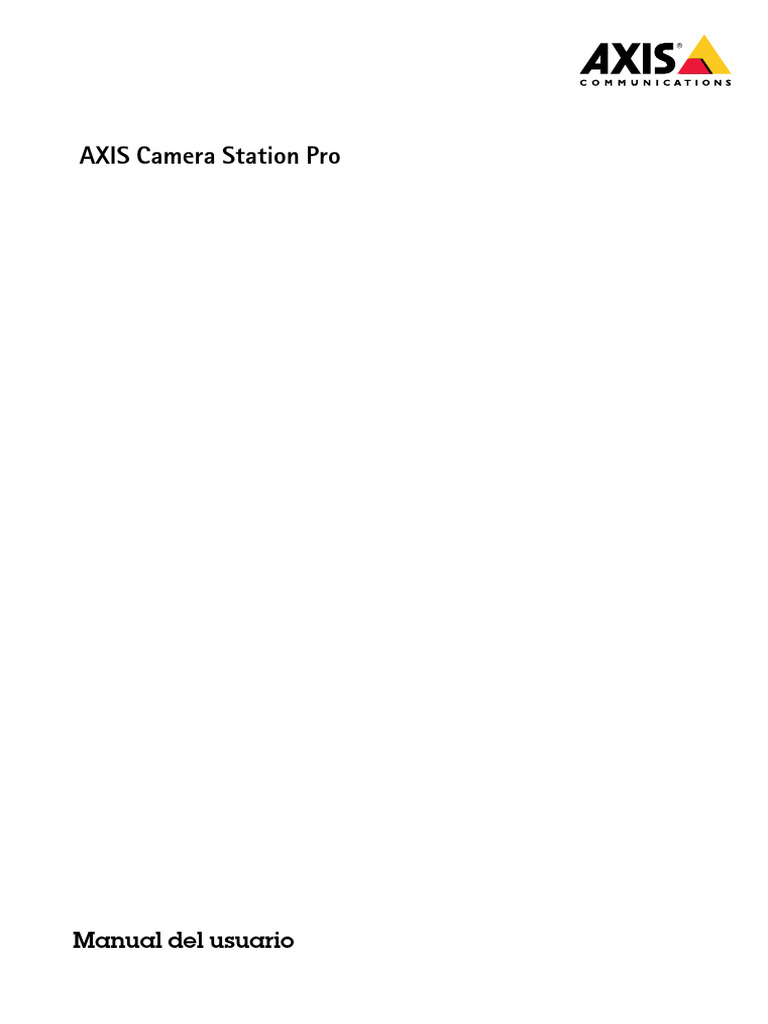 Guía Completa de AXIS Camera Station Pro | PDF | Servidor proxy ...