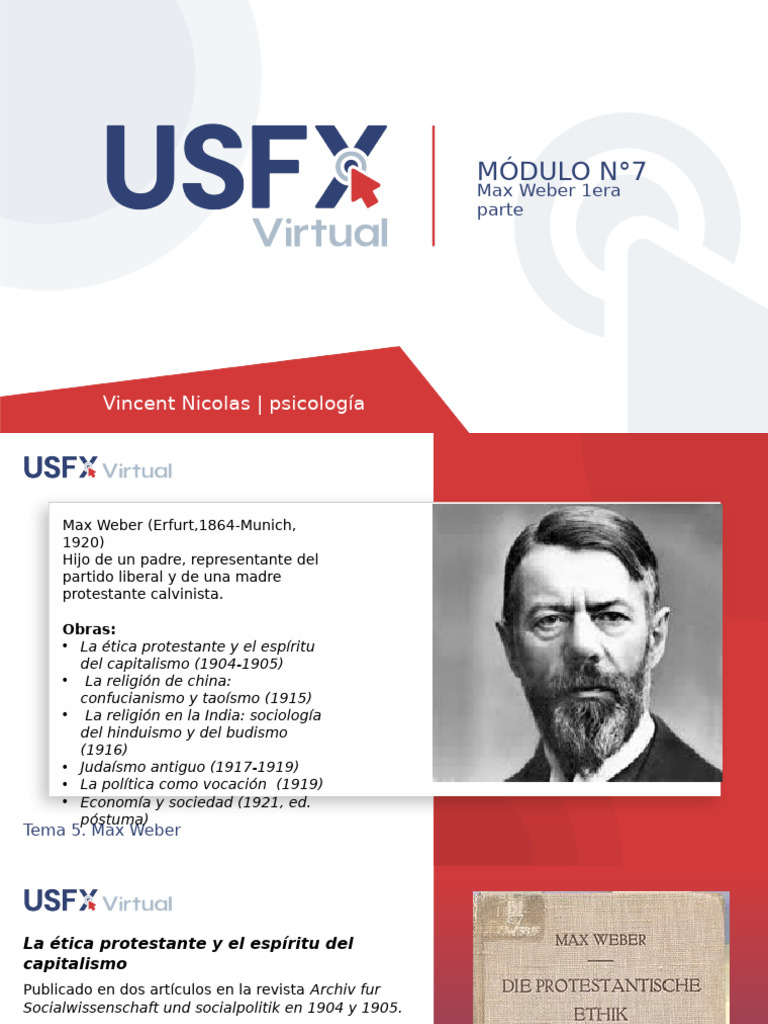 Max Weber: Ética Protestante y Capitalismo | PDF | Max Weber | Capitalismo