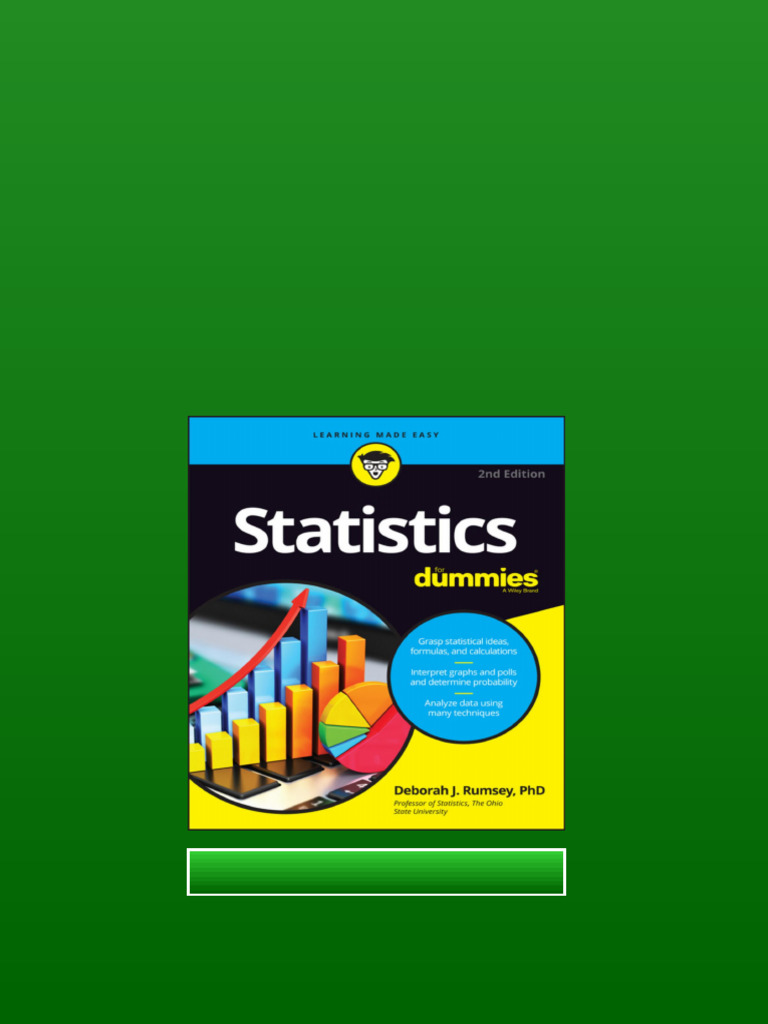 Statistics For Dummies Deborah J Rumsey available all format | PDF