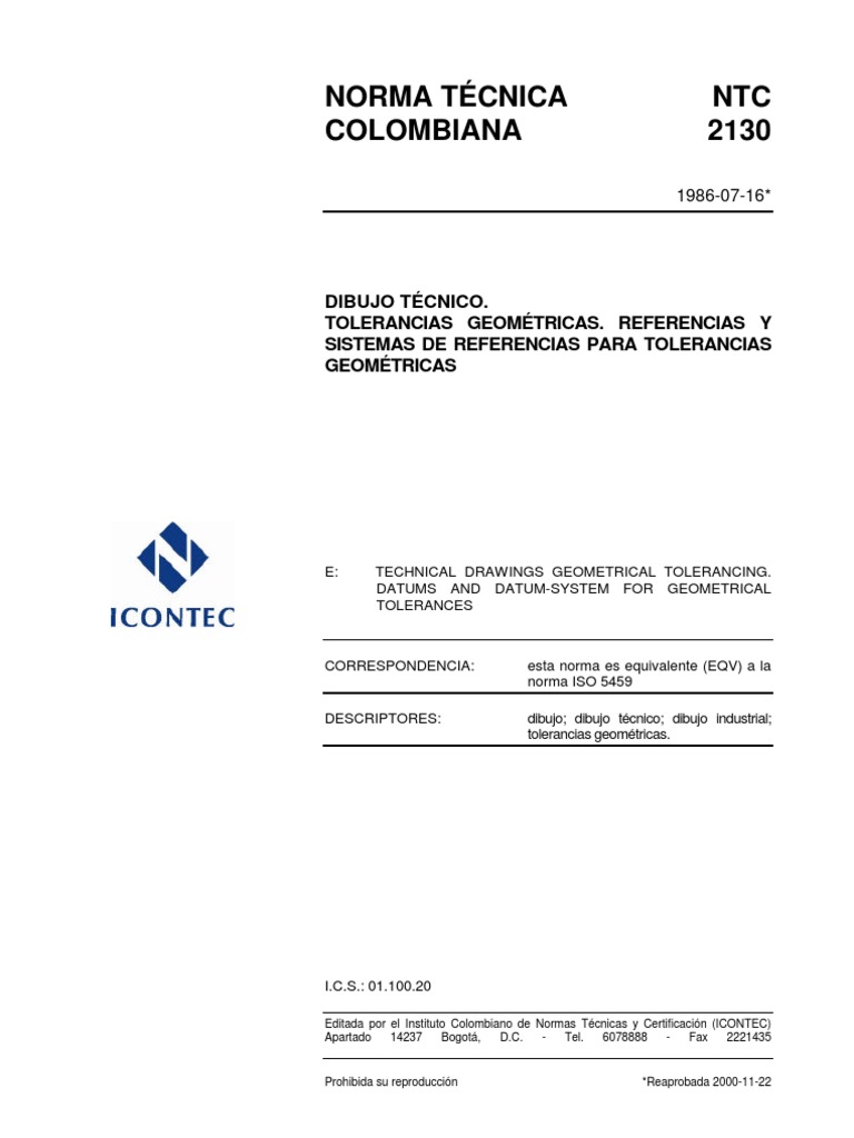 NormaTécnica Colombiana NTC 2130 | PDF | Science | Ciencia (general)