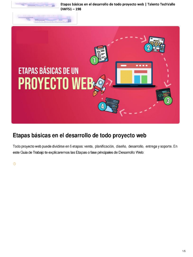 Guia de Trabajo Integracion Full Stack Despliegue Parte1 Etapas Básicas en El Desarrollo de Todo ...