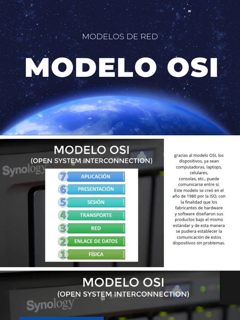 Modelos de Red - Modelo OSI Con Explicacion | PDF | Red de computadoras ...