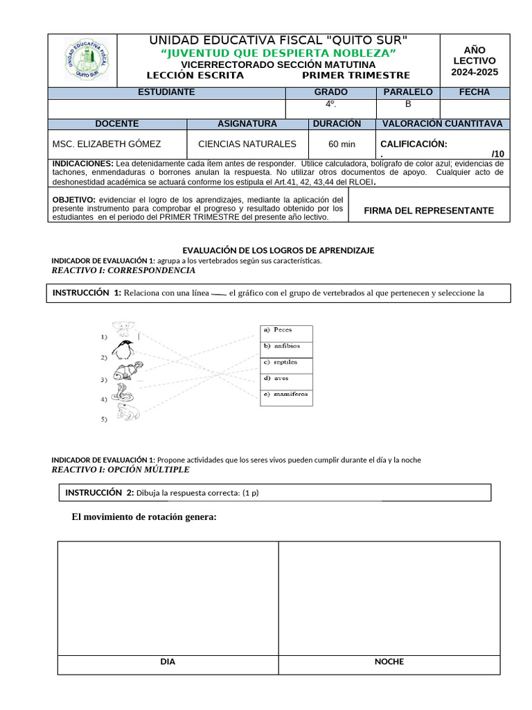 Evaluacion - Naturales Adaptada | PDF | Luna | Sistema solar