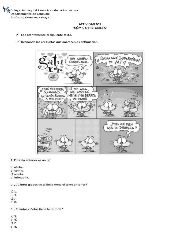 6° Actividad n2 Historieta | PDF | Cómics