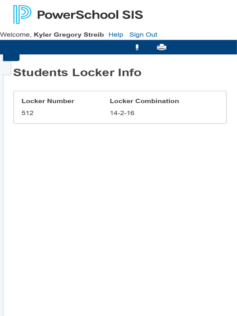 Students Locker Info | PDF