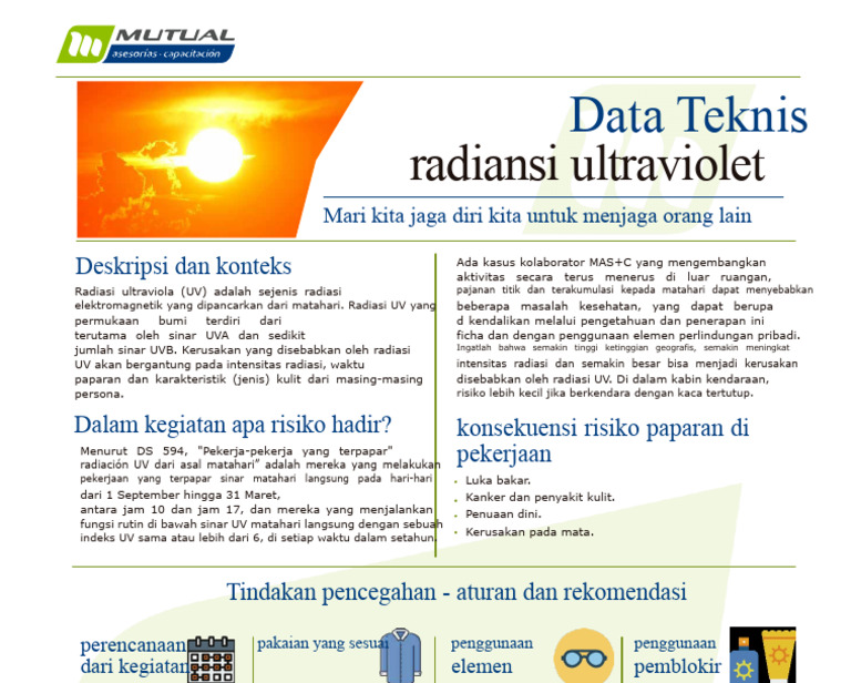 Bahaya Radiasi UV dan Pencegahannya | PDF