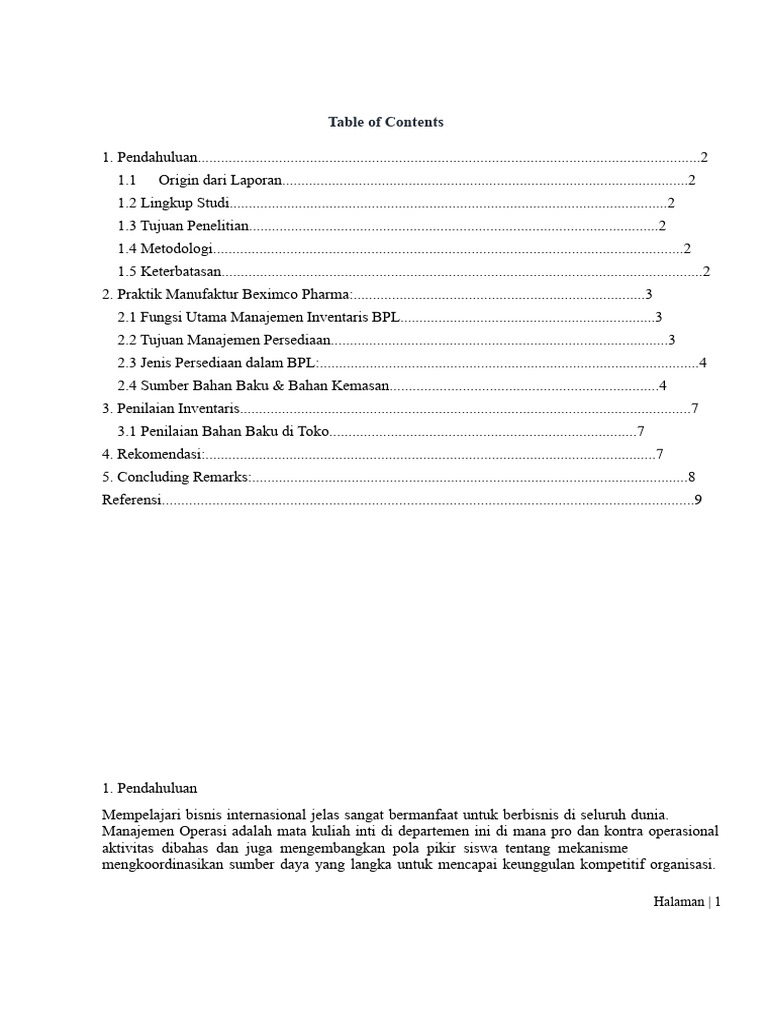 Praktik Manajemen Inventaris Beximco Pharma | PDF
