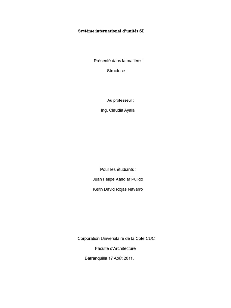 Comprendre le Système International d'Unités | PDF | Électricité ...
