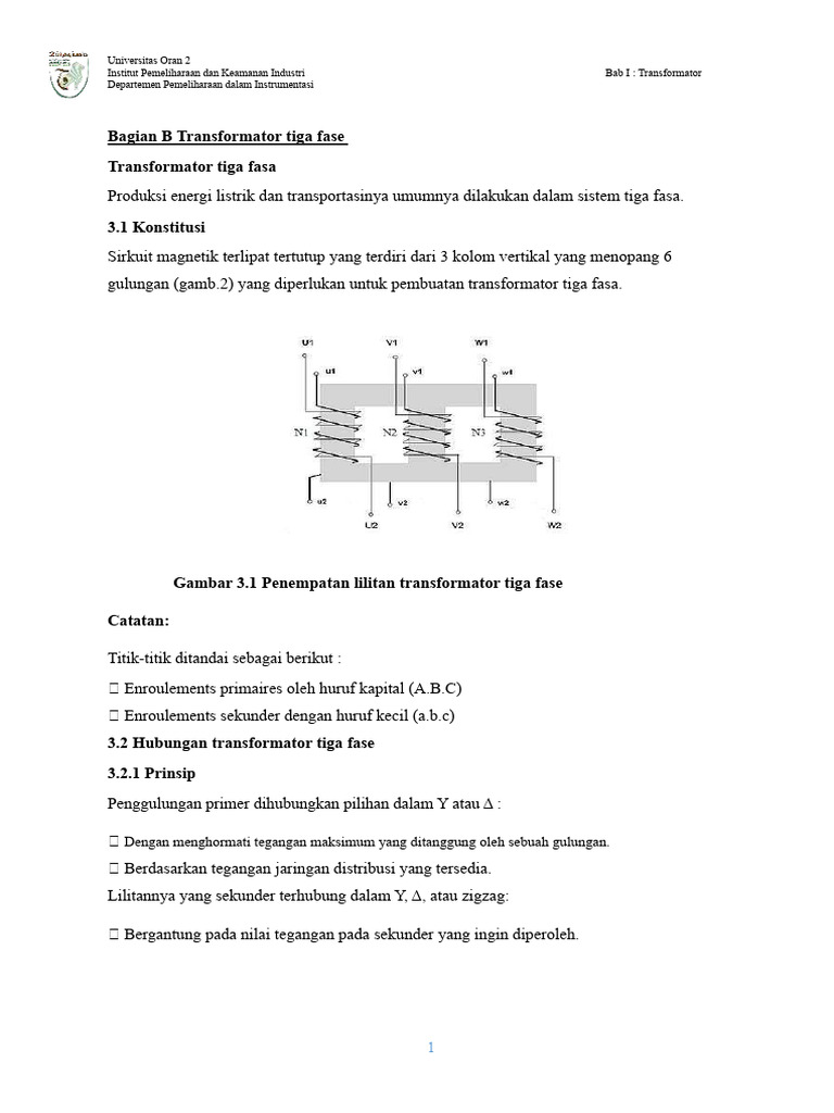 Transformator Tiga Fase | PDF