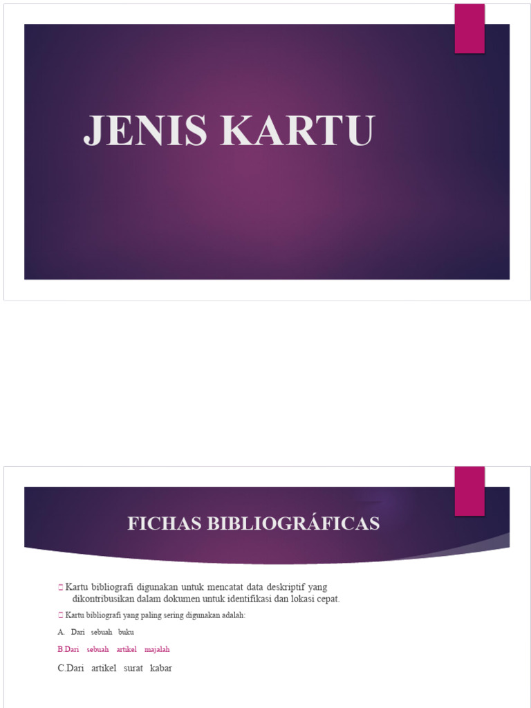 Jenis Kartu | PDF