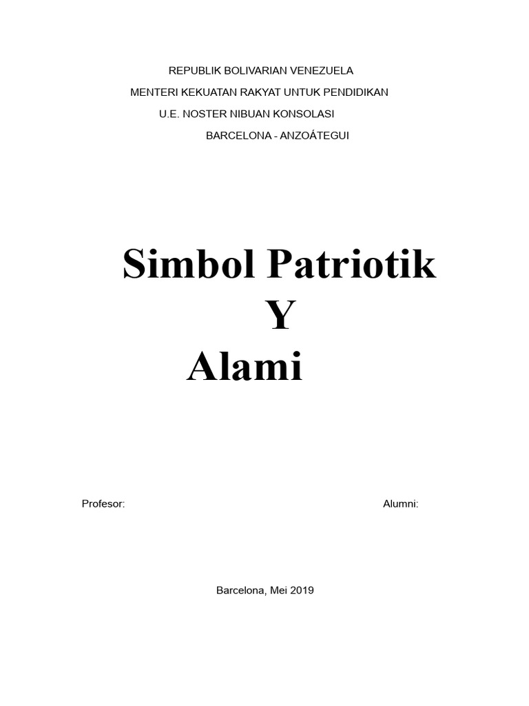Simbol Patriotik dan Alam Venezuela | PDF