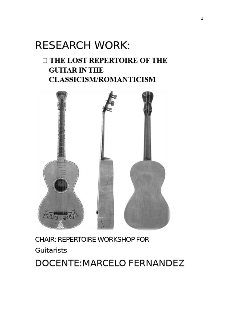 Classical Guitar Repertoire | PDF | Franz Schubert | Music