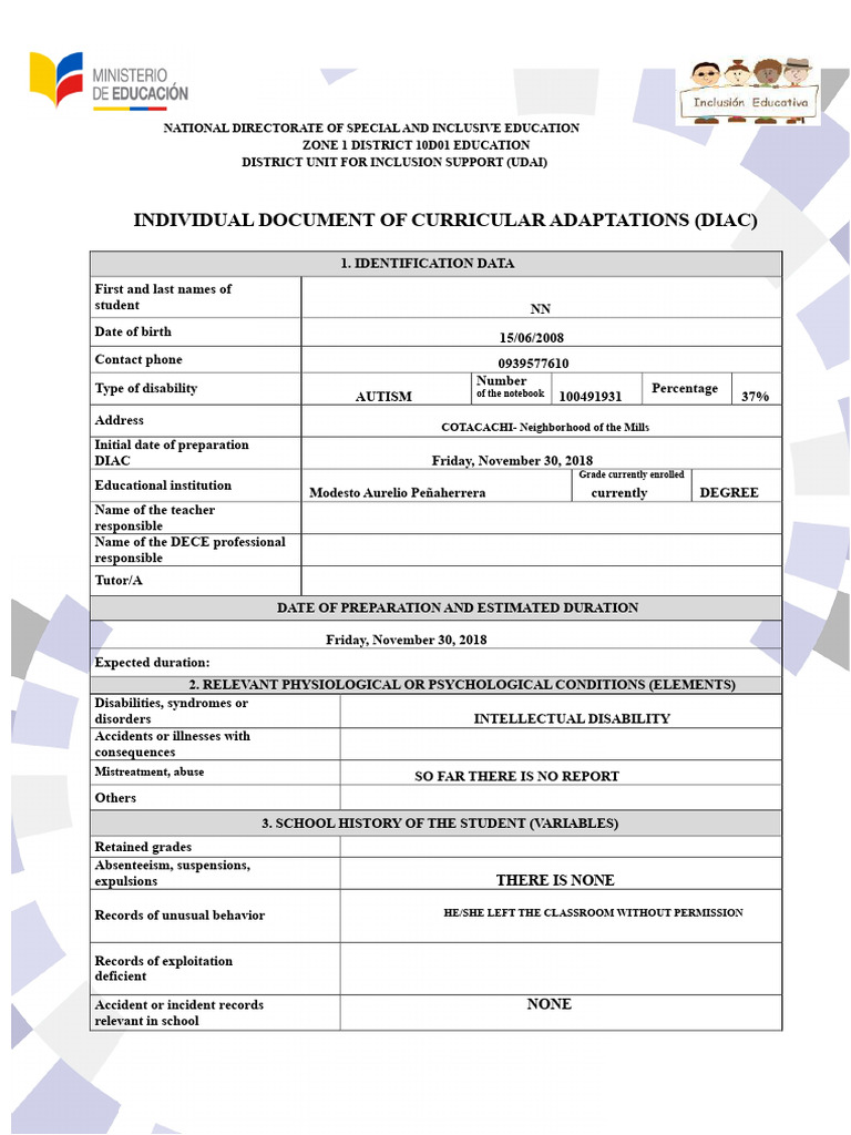 Curricular Adaptations for Autism Support | PDF | Inclusion (Education ...