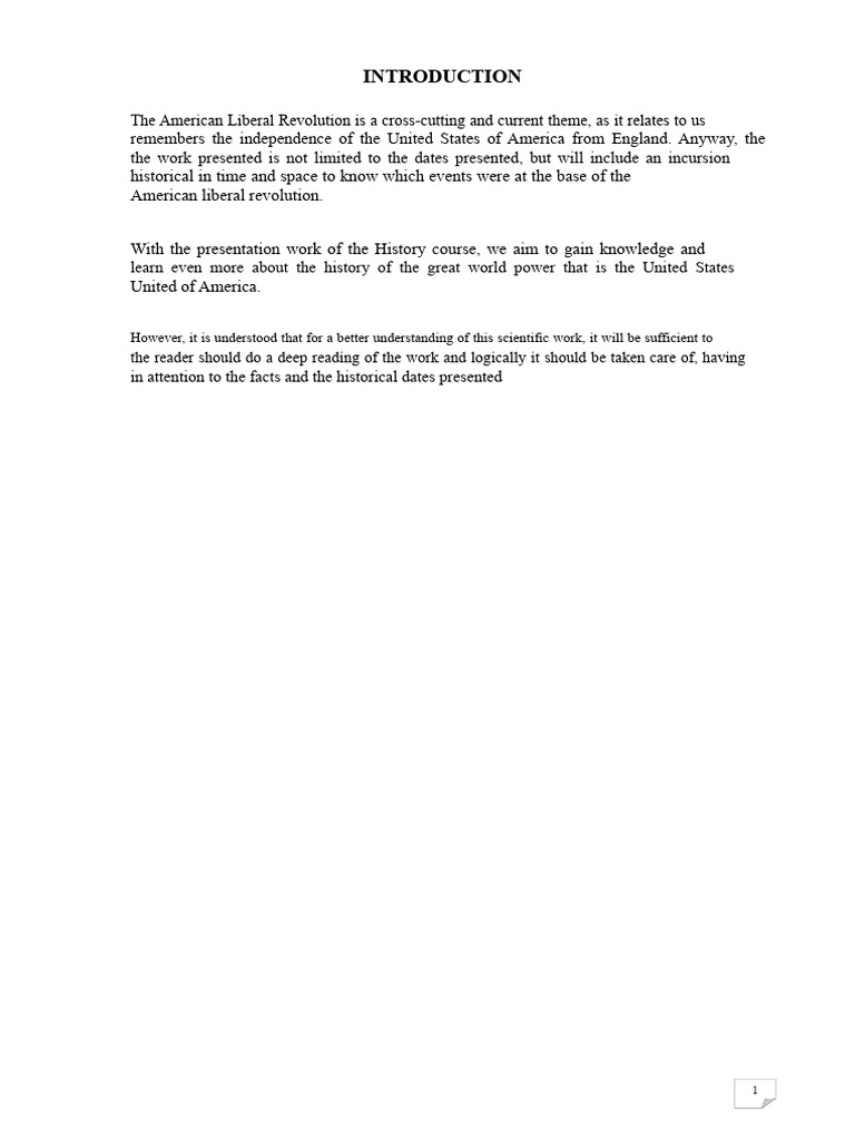 American Liberal Revolution Overview | PDF | American Revolutionary War ...