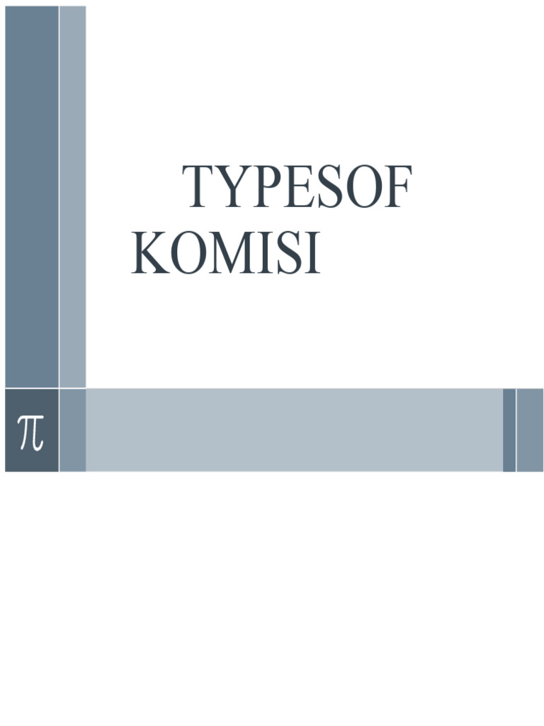 Pelajaran-10-JENIS-JENIS KOMISI | PDF