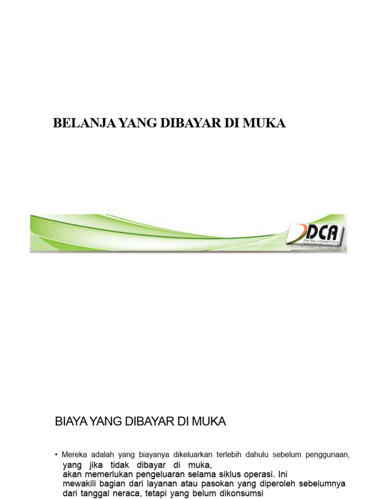 Audit Pengeluaran Yang Dibayar Di Muka | PDF