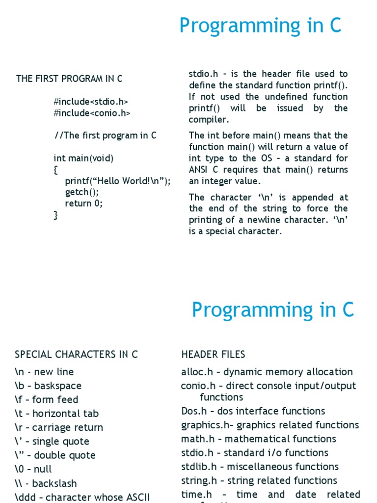 C Language | PDF | Control Flow | C (Programming Language)