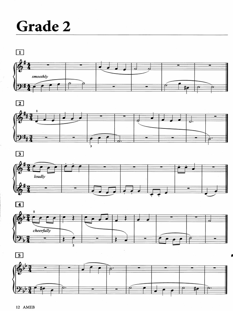 Grade 2 Sight Reading | PDF