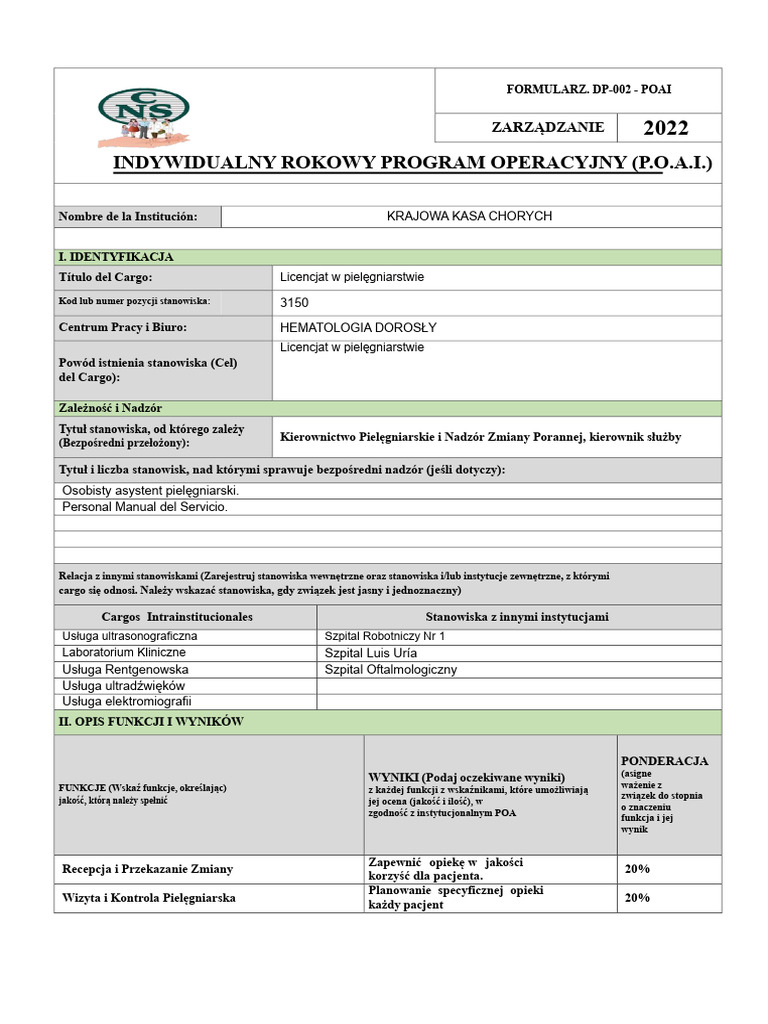 FORMULARZ POAI WORD 2022 | PDF