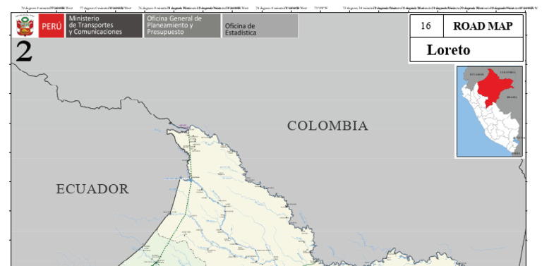 Road Map of The Loreto Region | PDF