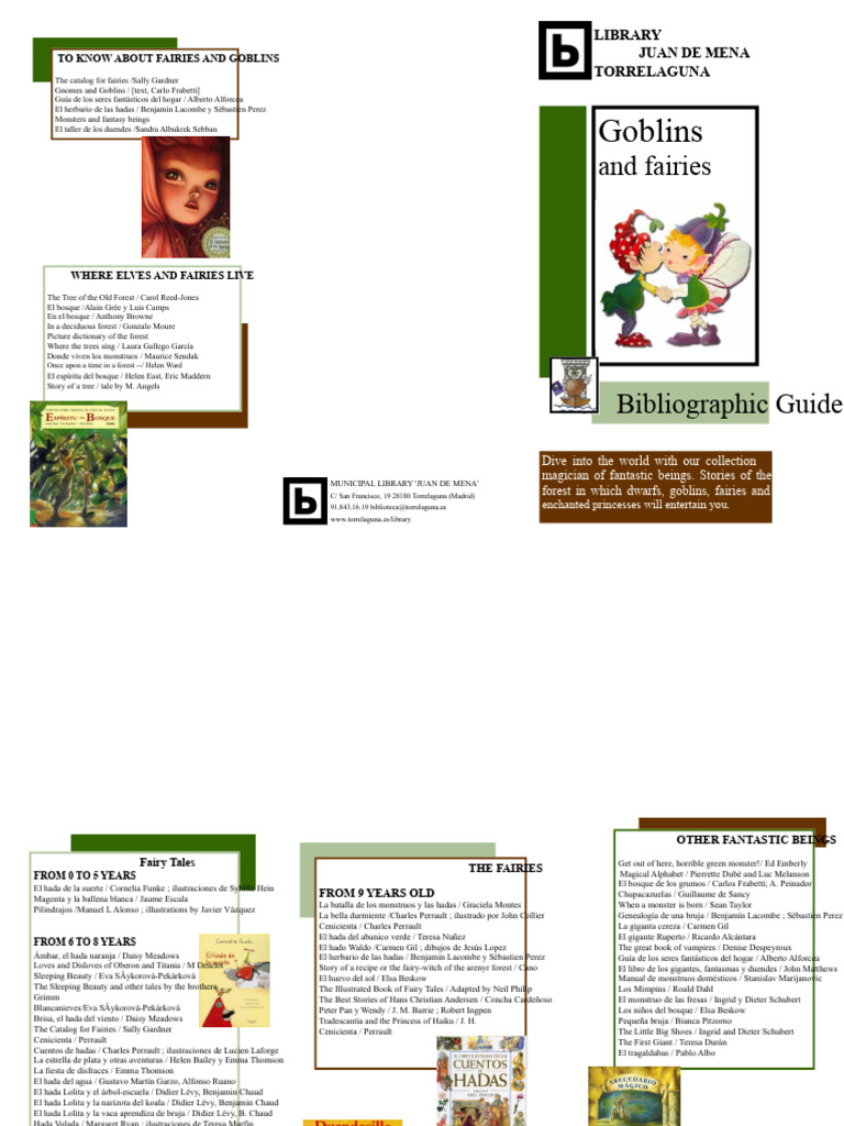 Fairies and Goblins Guide PDF | PDF | Hadas | Folklore