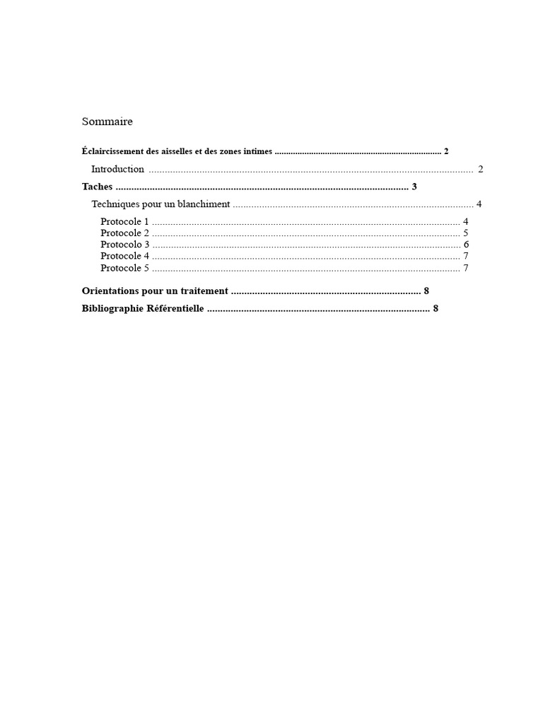 Éclaircissement des Aisselles et Zones Intimes | PDF | Peau | Café