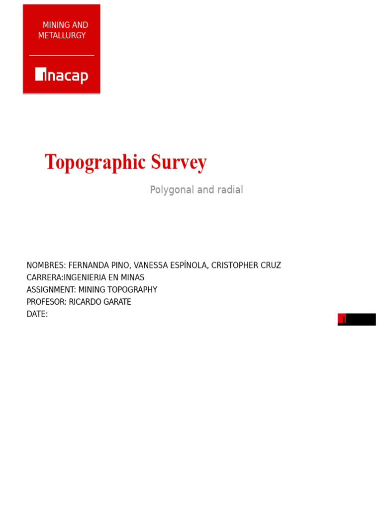 Topographic Survey Polygonal and Radial | PDF | Triangle | Polygon