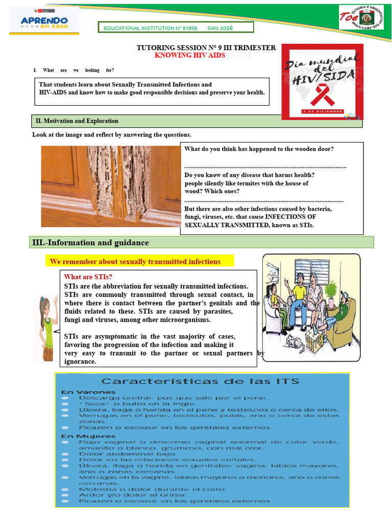 Tutoring Session 9 PREVENTION OF STIs HIV AIDS | PDF | Sexually ...