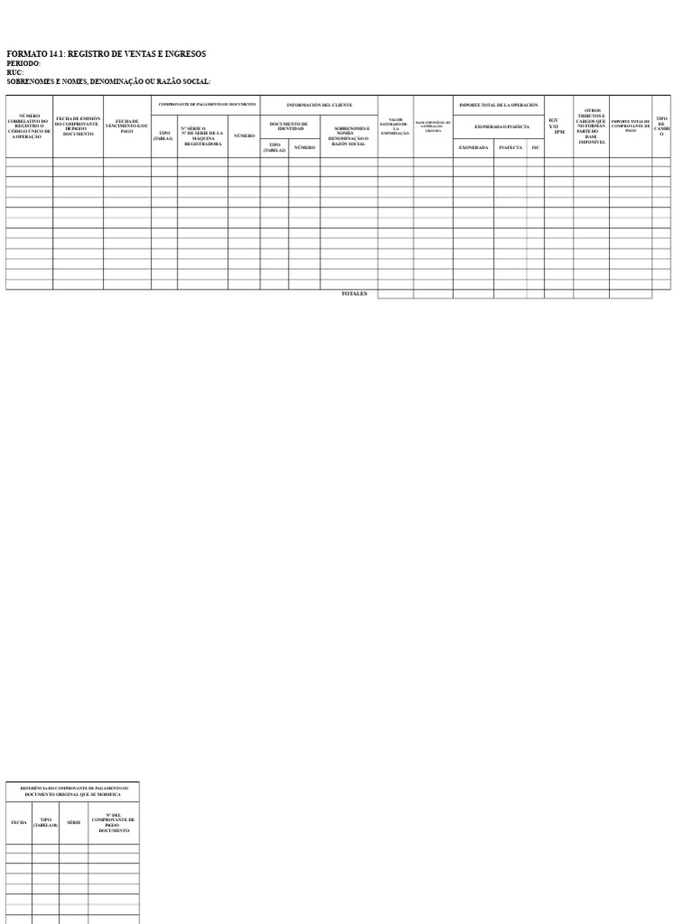 Formatos de Registro Contábil e Fiscal | PDF | Contabilidade | Serviços ...