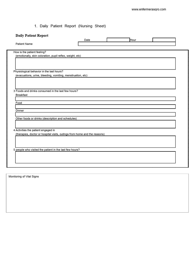 Nursing Sheet (1) | PDF