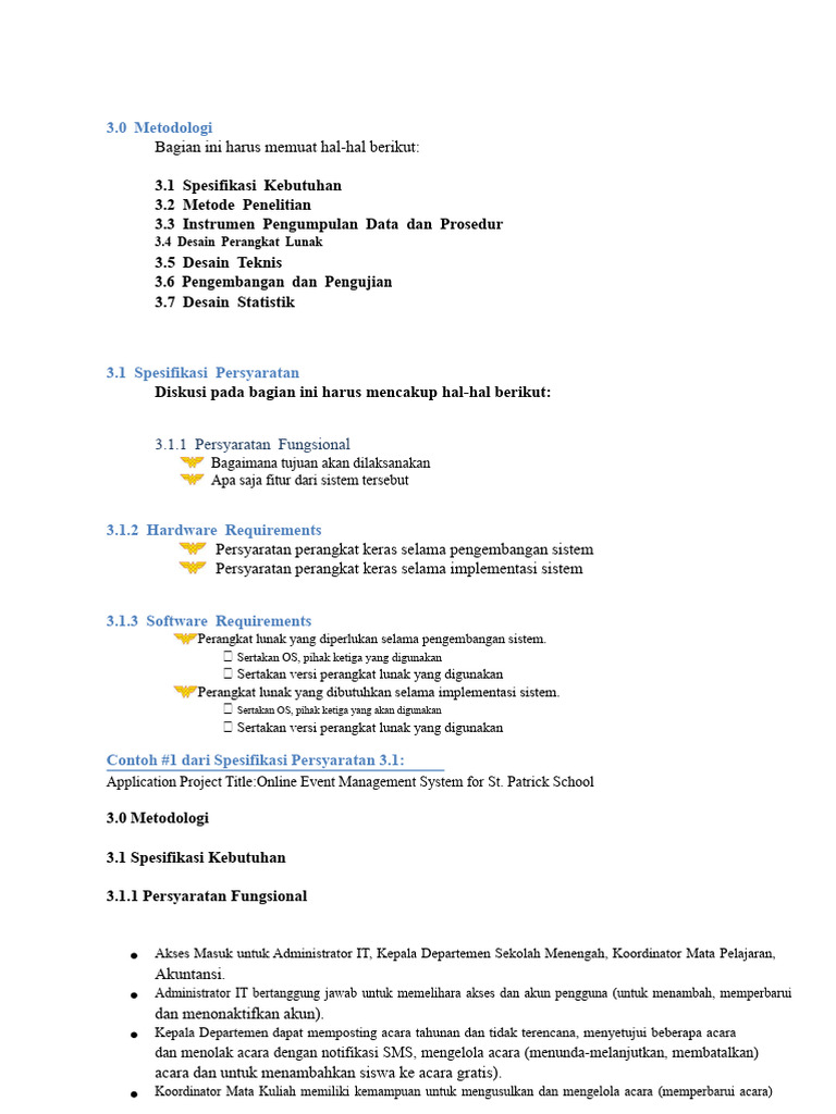 Bab 3 Contoh Capstone | PDF