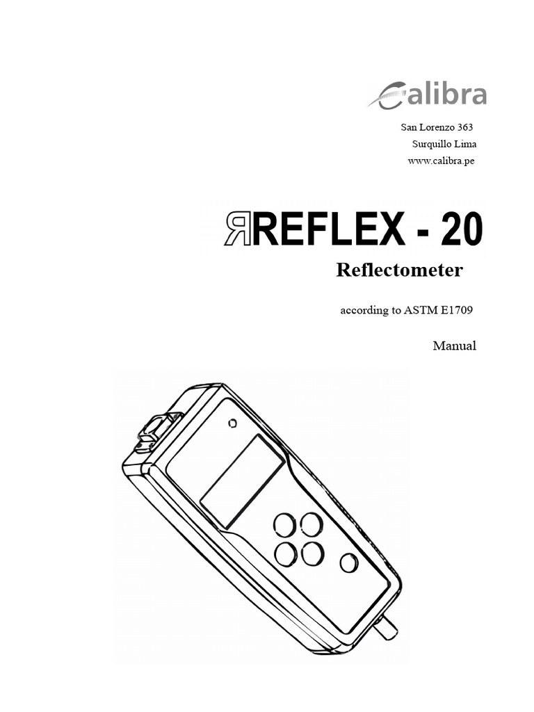 REFLEX 20 Manual - Calibra | PDF | Battery Charger | Electrical Engineering